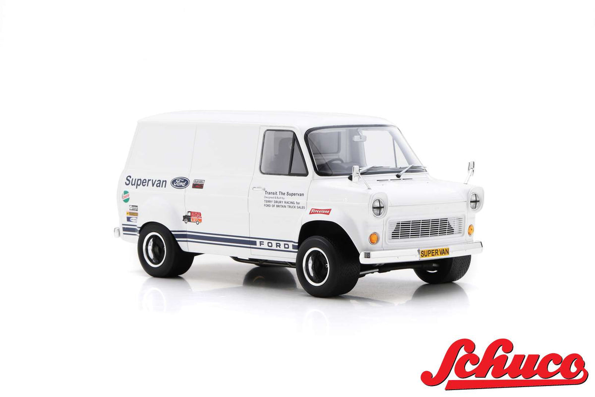 1:18 Ford Transit Supervan 1 (1971) -- White -- Schuco 450066000