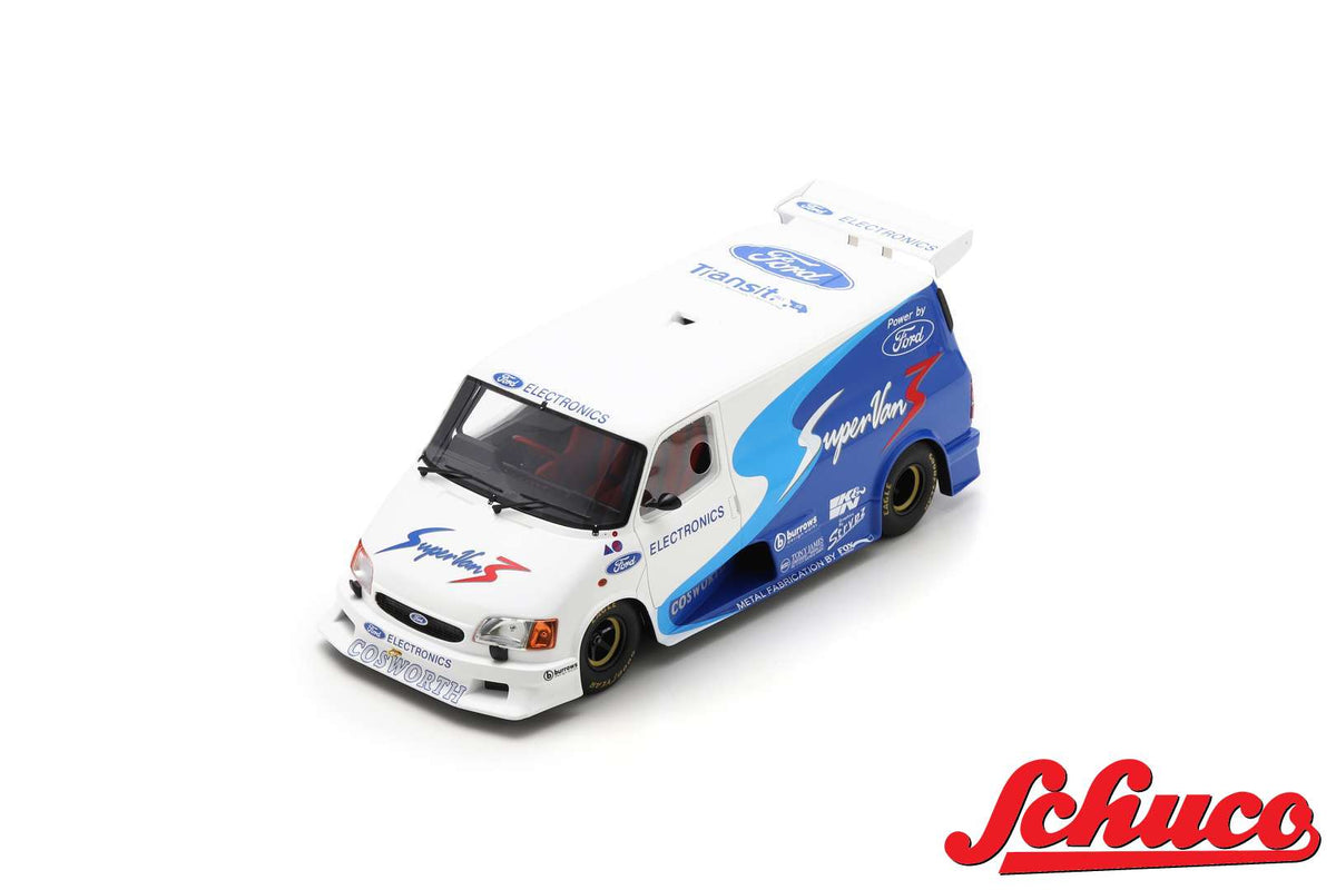1:18 Ford Transit Supervan 3 (1994) -- White/Blue -- Schuco 450066200