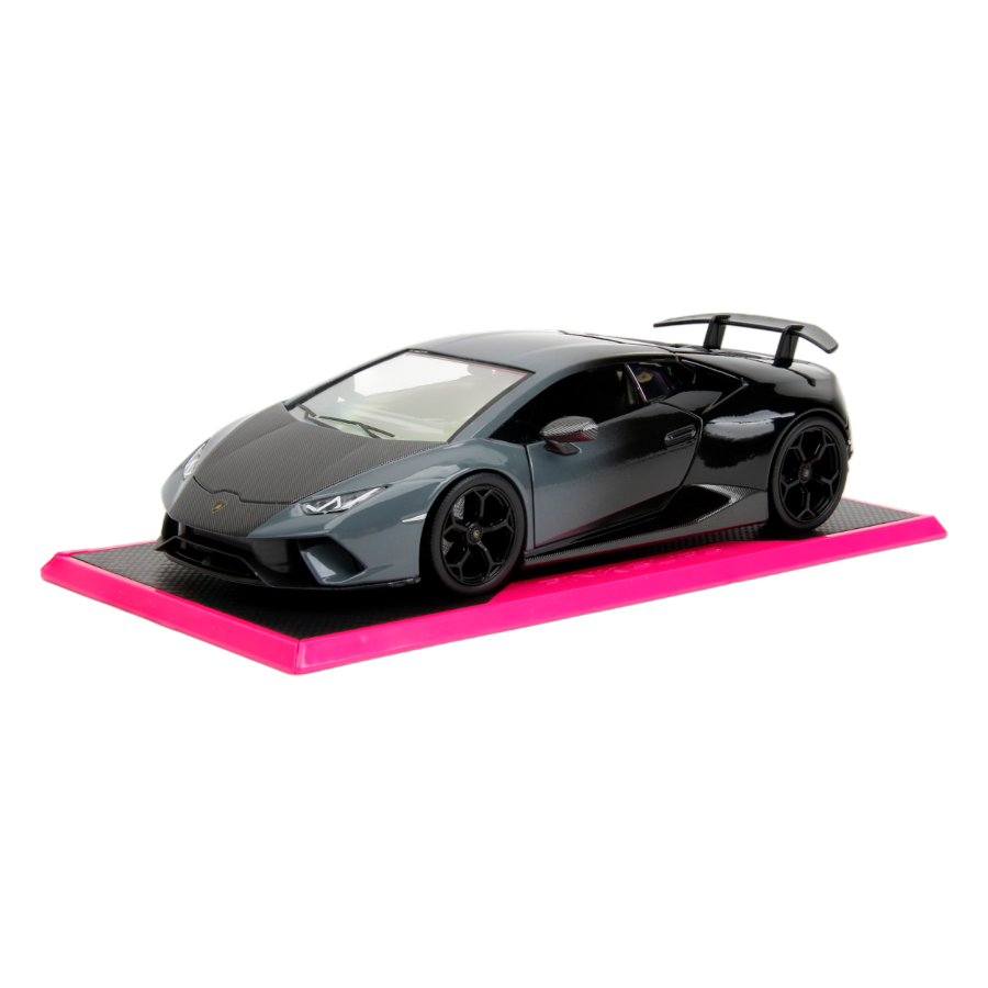 1:24 2017 Lamborghini Huracan Performante -- Grey/Black -- JADA: Pink