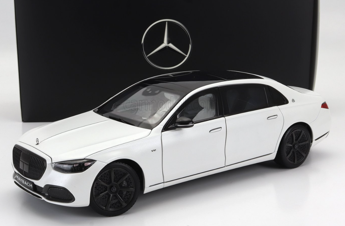 1:18 2019 Mercedes-Benz S680 Maybach (X223) 4-Matic Night Series - Whi