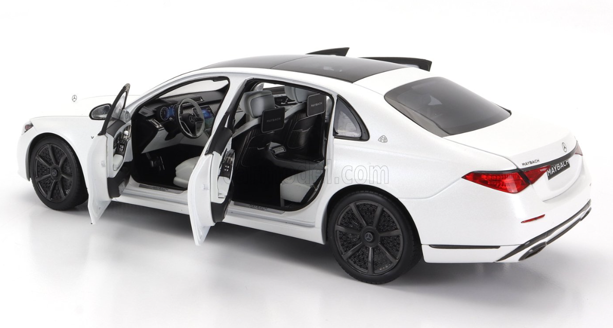 1:18 2019 Mercedes-Benz S680 Maybach (X223) 4-Matic Night Series - Whi
