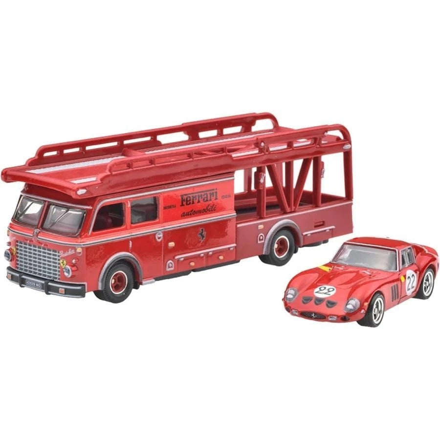Hot Wheels 1:64 (4-Piece Set) Team Transport 2025 H Case Ferrari, Toyo