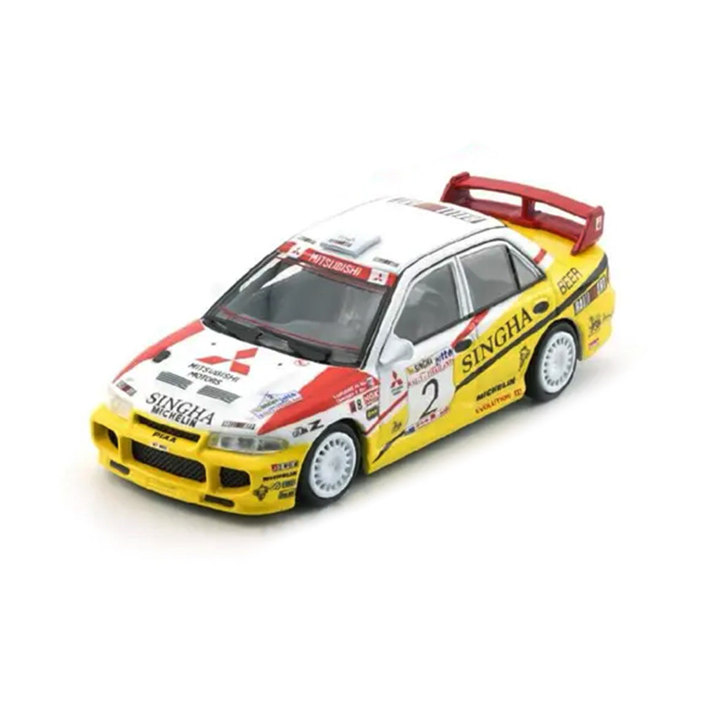 1:64 1995 Rally of Thailand Singha Ralliart - Mitsubishi EVO III -- BM