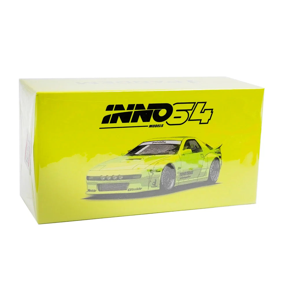 1:64 Mazda RX7 (FC3S) "Pandem Aero" Widebody Kit -- Green -- INNO64 Ex