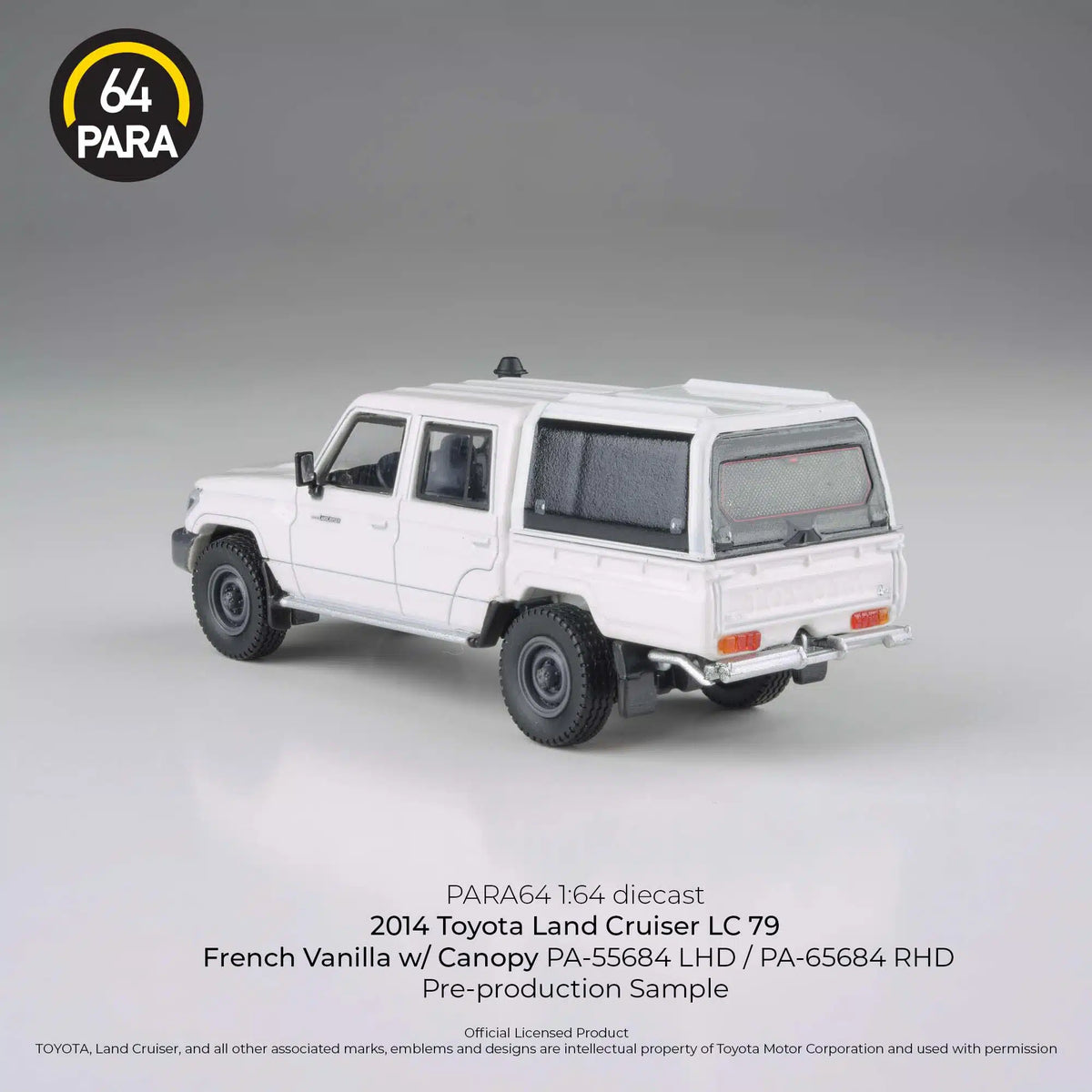 1:64 Toyota Land Cruiser LC 79 Double Cab -- French Vanilla White -- P