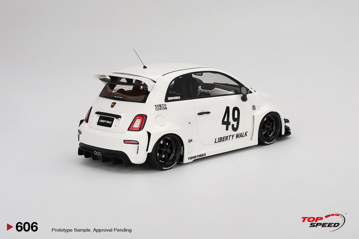 1:18 Fiat Abarth 595 LB-WORKS x Abas Works - Gara White -- TopSpeed Mo