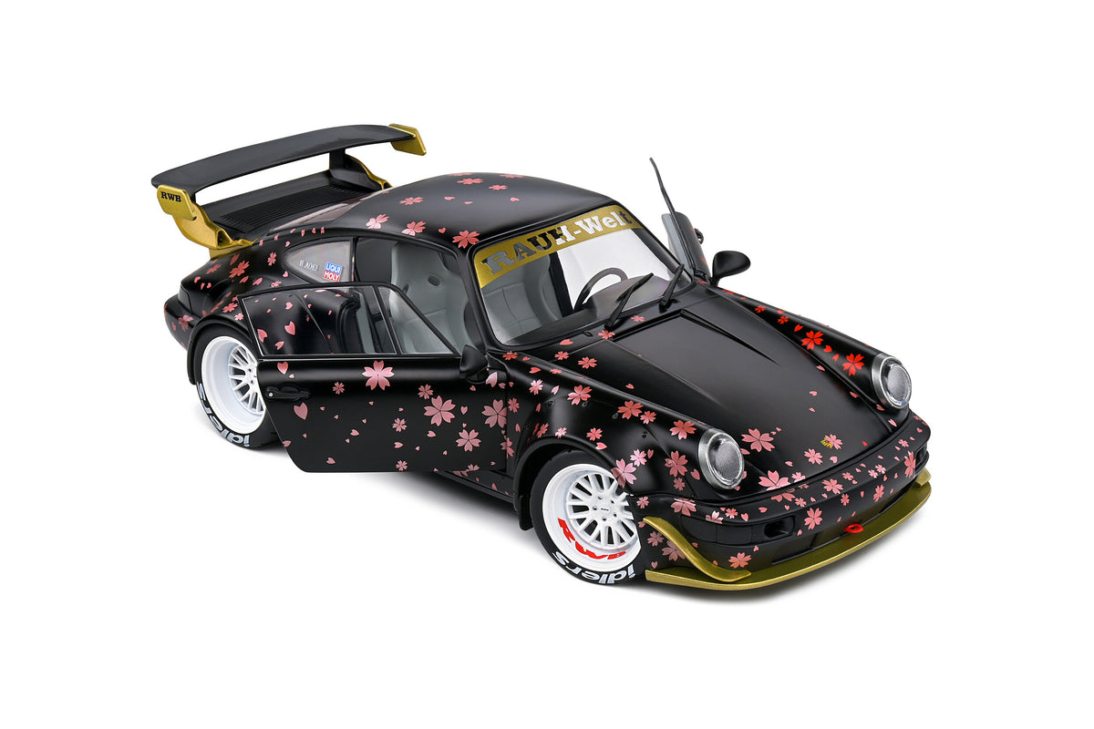 1:18 RWB 964 -- "Aoki" Sakura Black -- Solido Porsche 911