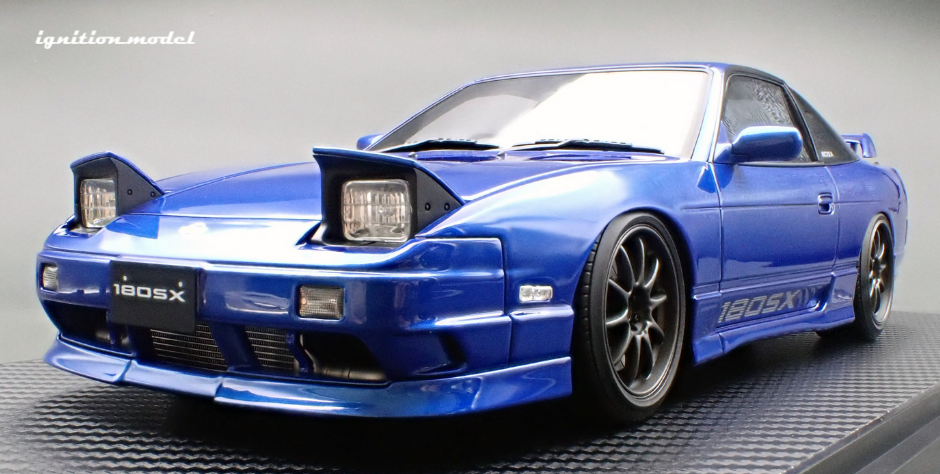 1:18 Nissan 180SX Type X (RPS13) -- Blue Metallic -- Ignition Model IG