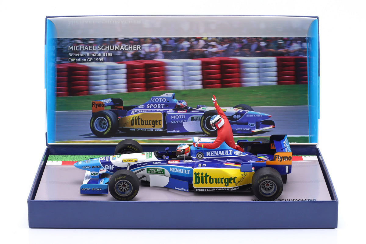 1:18 1995 Michael Schumacher w/Jean Alesi -- Benetton B195 -- Minicham