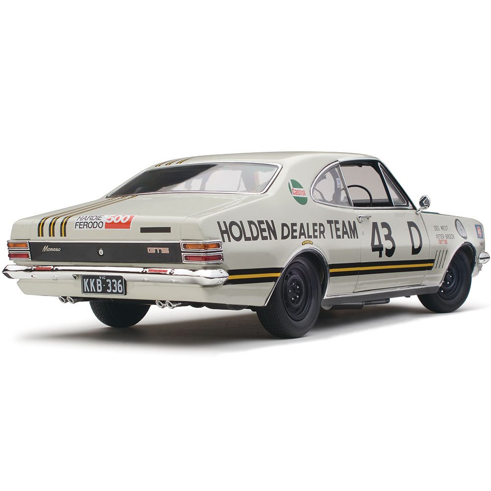 1:18 1969 Bathurst Peter Brock -- #43D Holden HT Monaro -- Classic Car
