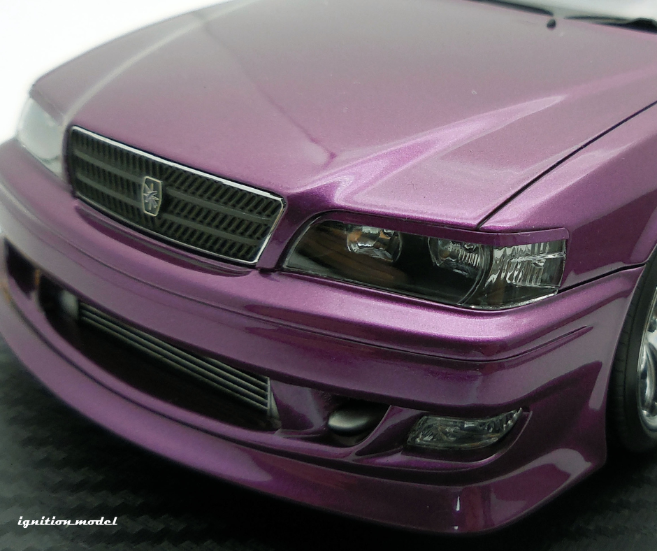 1:18 Toyota Chaser JZX100 VERTEX -- Purple Metallic -- Ignition Model