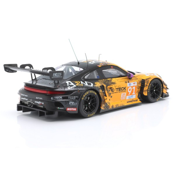 1:18 2024 LeMans 24 Hour LMGT3 Winner -- #91 Porsche 911 GT3 R -- IXO