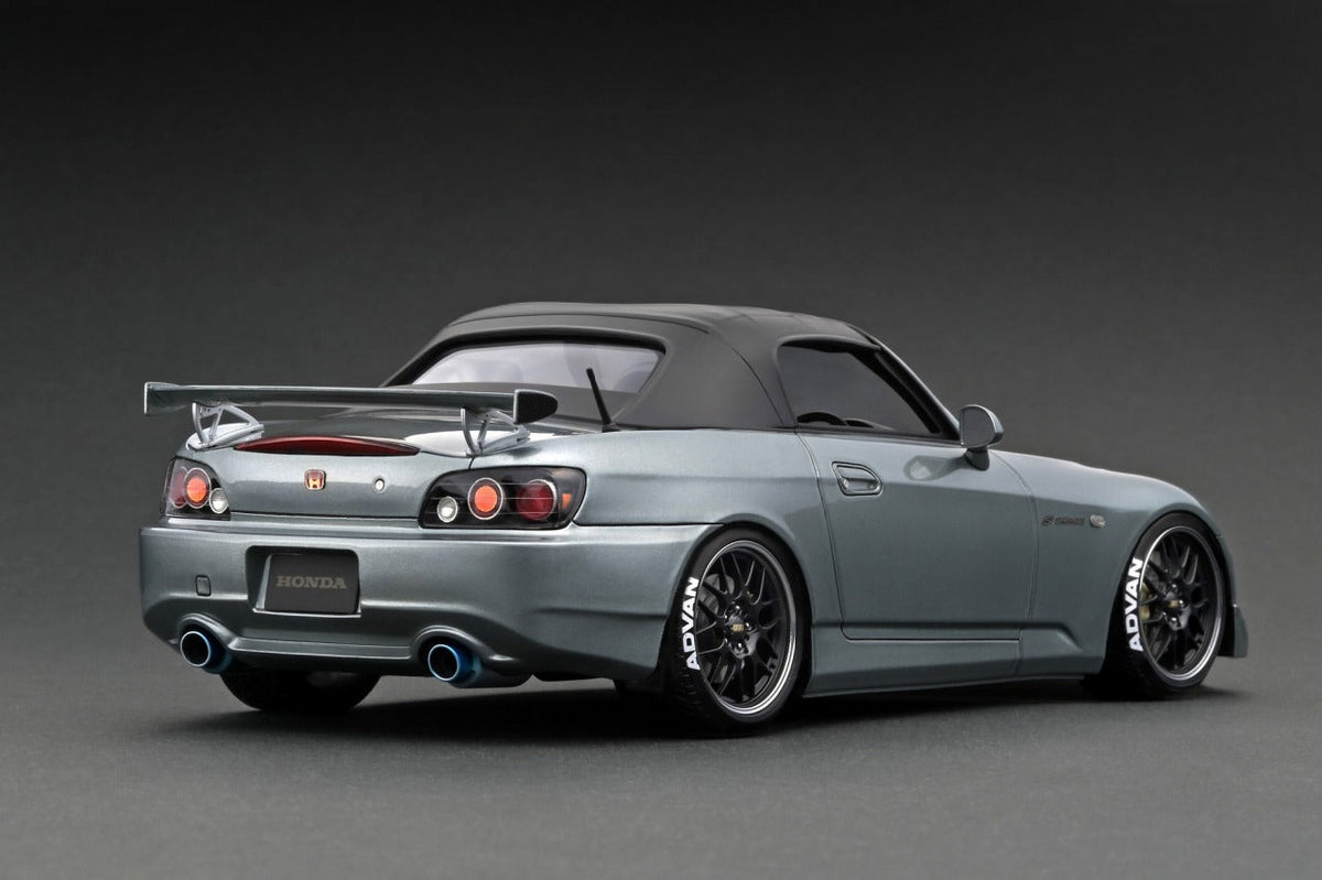 1:18 Honda S2000 (AP2) -- Dark Silver w/Carbon Bonnet -- Ignition Mode