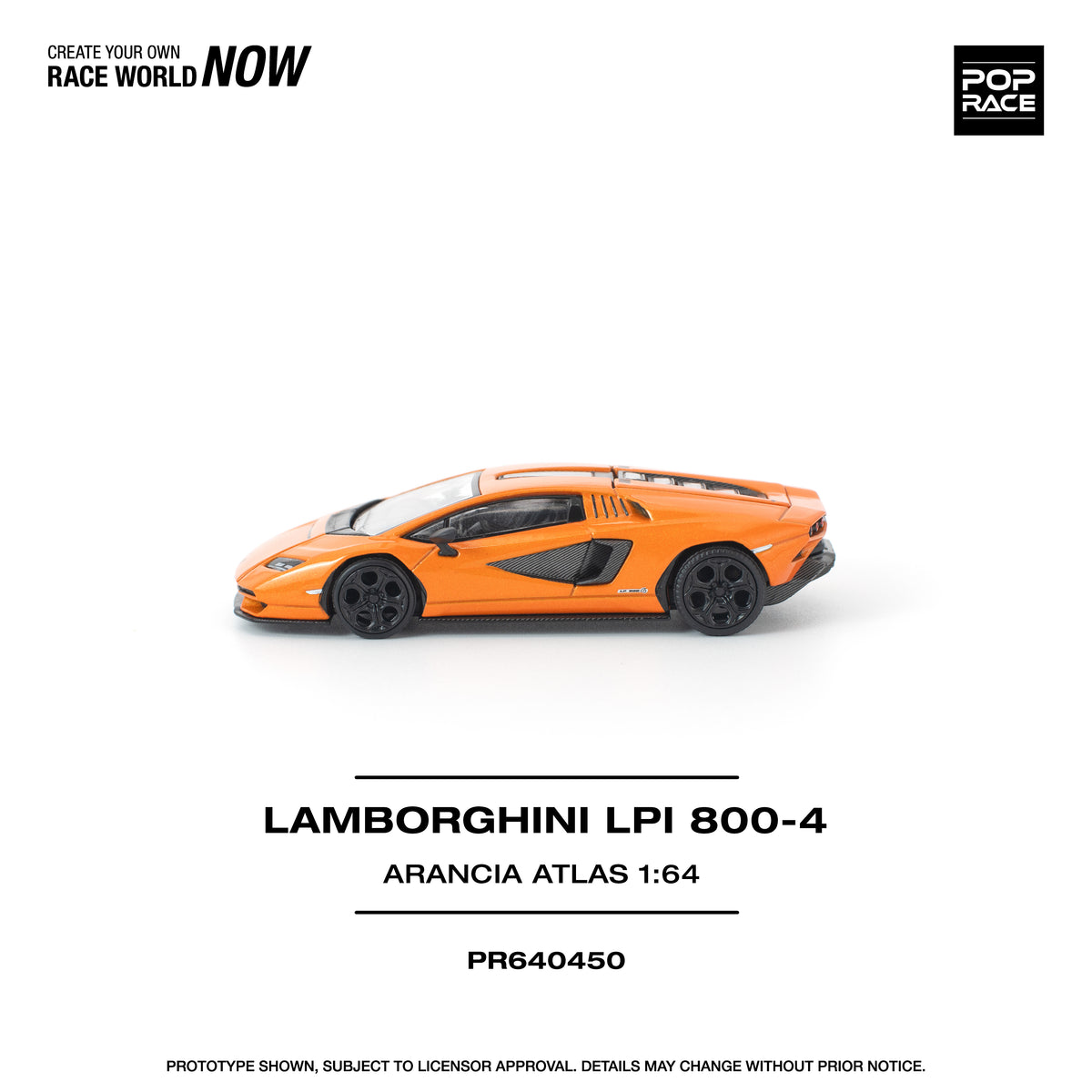 (Pre-Order) 1:64 Lamborghini Countach LP1 800-4 -- Arancia Atlas (Oran