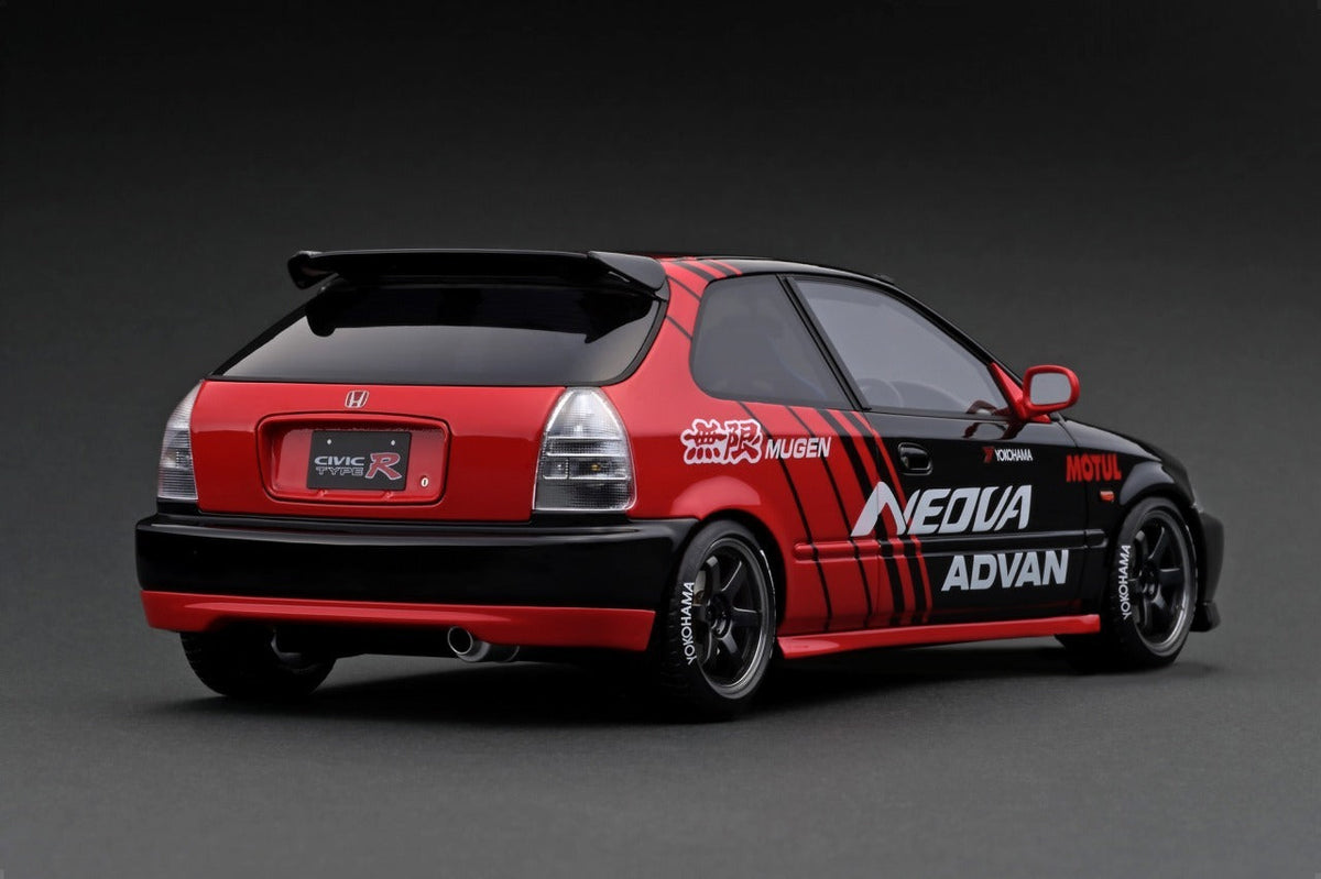 1:18 Honda Civic (EK9) Type R -- ADVAN Red/Black -- Ignition Model IG2