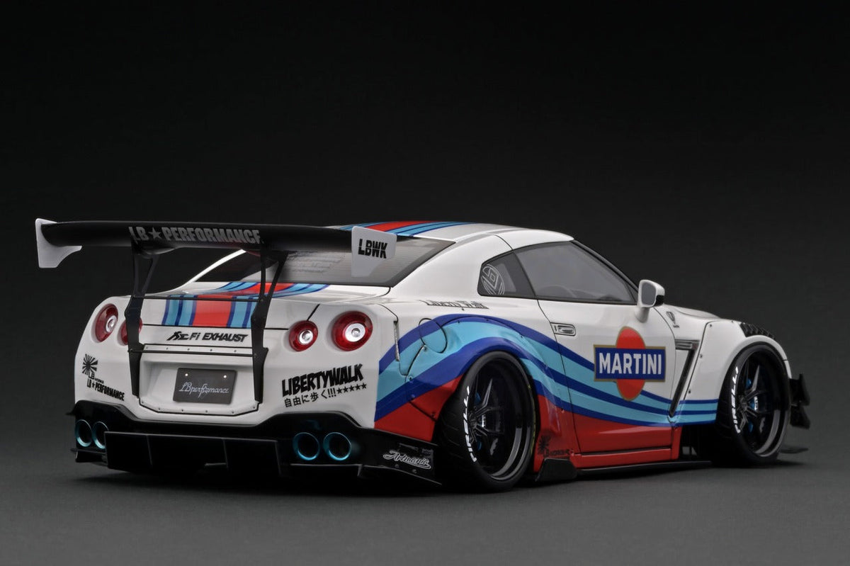 1:18 Nissan GT-R R35 LB-WORKS -- Martini -- Ignition Model IG2958