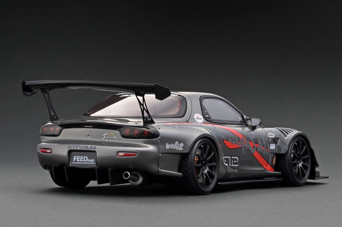 1:18 Mazda RX7 FEED Afflux GT3 (FD3S) -- Gun Metallic Grey -- Ignition