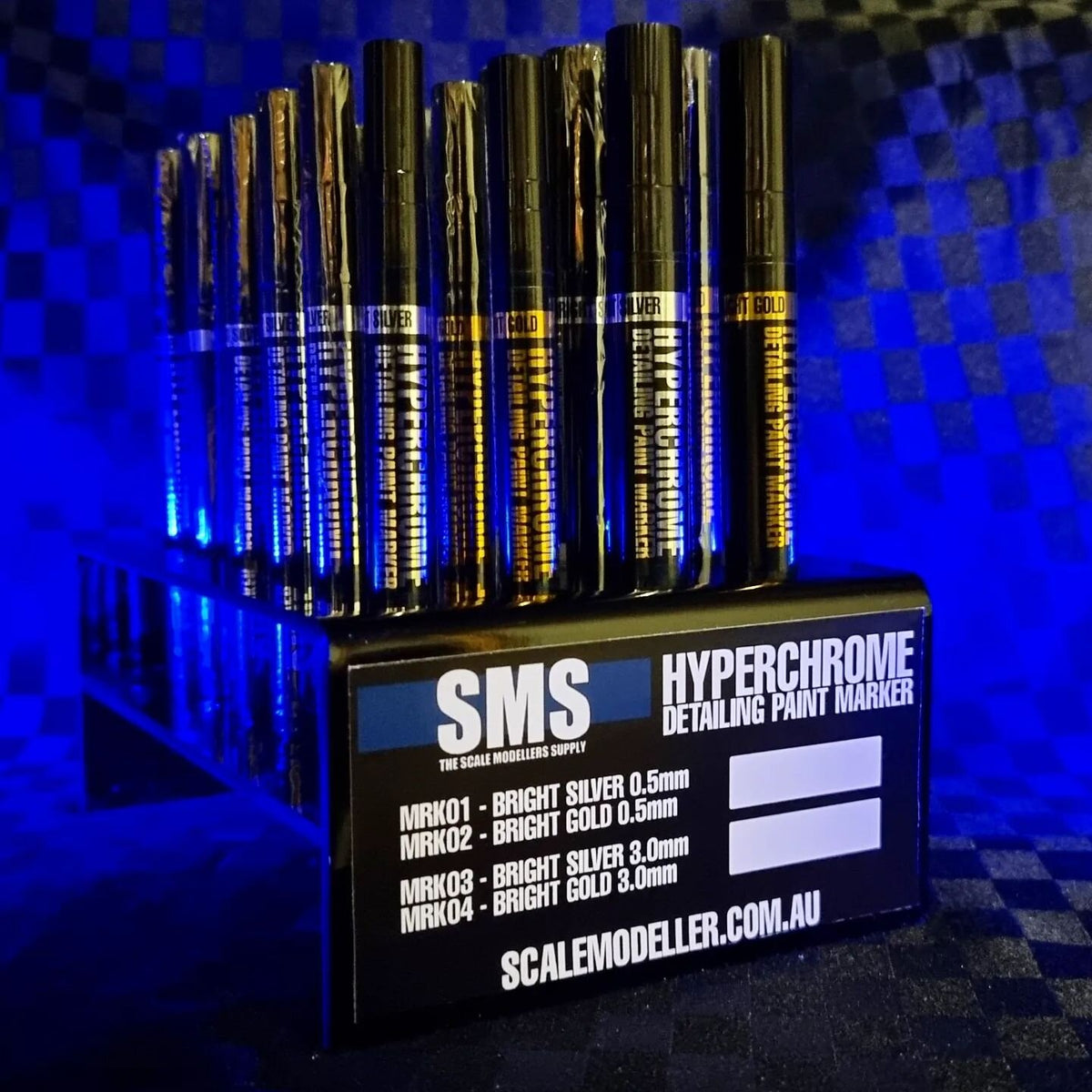 Hyper Chrome Detailing Paint Marker Pen -- Silver & Gold 0.5mm 3mm