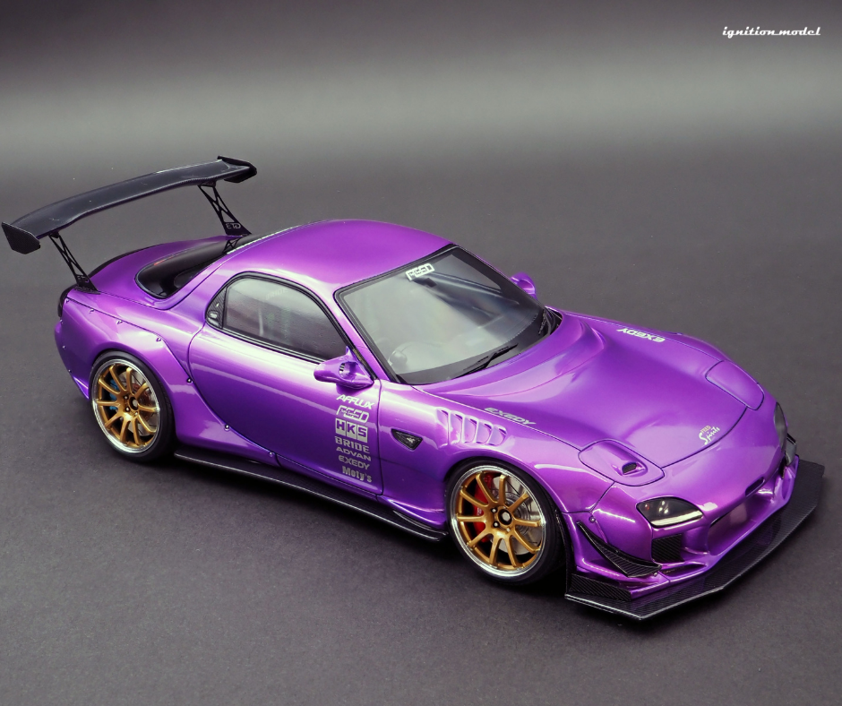 1:18 Mazda RX7 FEED Afflux GT3 (FD3S) -- Purple Metallic -- Ignition M