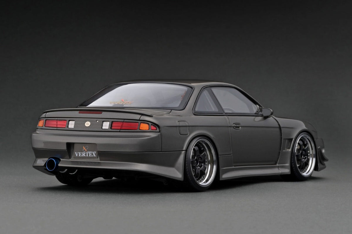 1:18 Nissan VERTEX S14 Silvia -- Gun Metallic Grey -- Ignition Model I