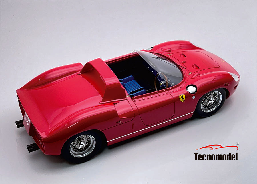 (Pre-Order) 1:18 Ferrari 275P 1964 -- Plain Red - Press Version -- Tec