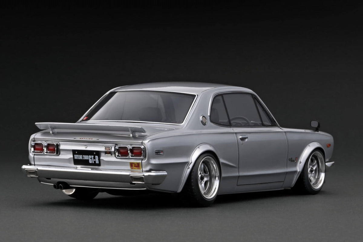 1:18 Nissan Skyline 2000 GT-R (KPGC10) -- Silver -- Ignition Model IG3
