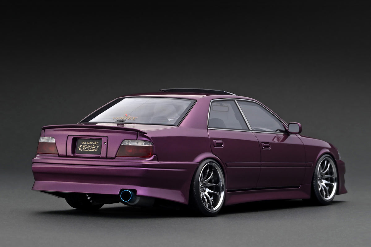 1:18 Toyota Chaser JZX100 VERTEX -- Purple Metallic -- Ignition Model