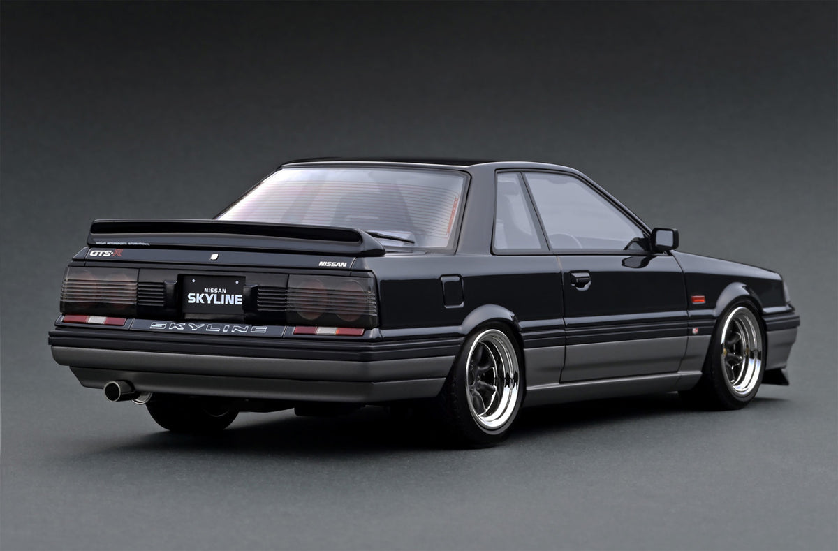 (Pre-Order) 1:18 Nissan Skyline GTS-R (R31) -- Black/Gun Grey Metallic