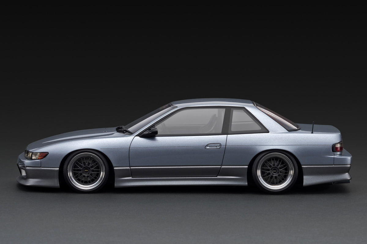 1:18 Nissan S13 Silvia VERTEX -- Blue Silver/Grey -- Ignition Model IG