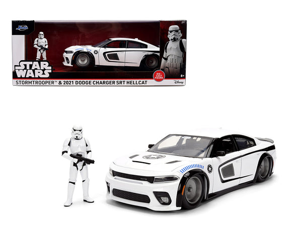 1:24 Stormtrooper w/2021 Dodge Charger SRT Hellcat -- JADA: Star Wars