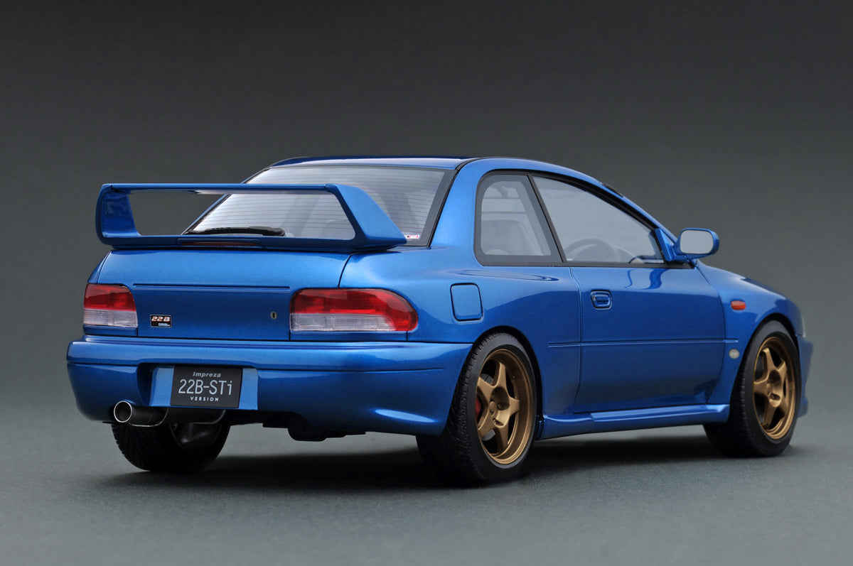 (Pre-Order) 1:18 Subaru Impreza 22B Sti (GC8) -- Blue -- Ignition Mode