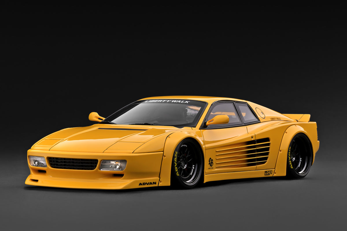 (Pre-Order) 1:18 Ferrari 512 by Liberty Walk -- Yellow -- Ignition Mod