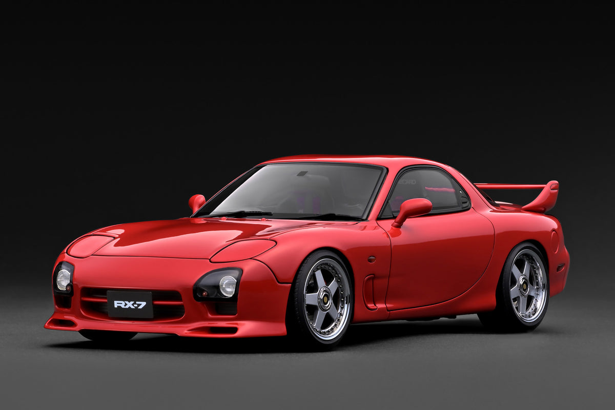 (Pre-Order) 1:18 Mazda RX-7 MazdaSpeed A-spec (FD3S) -- Red -- Ignitio