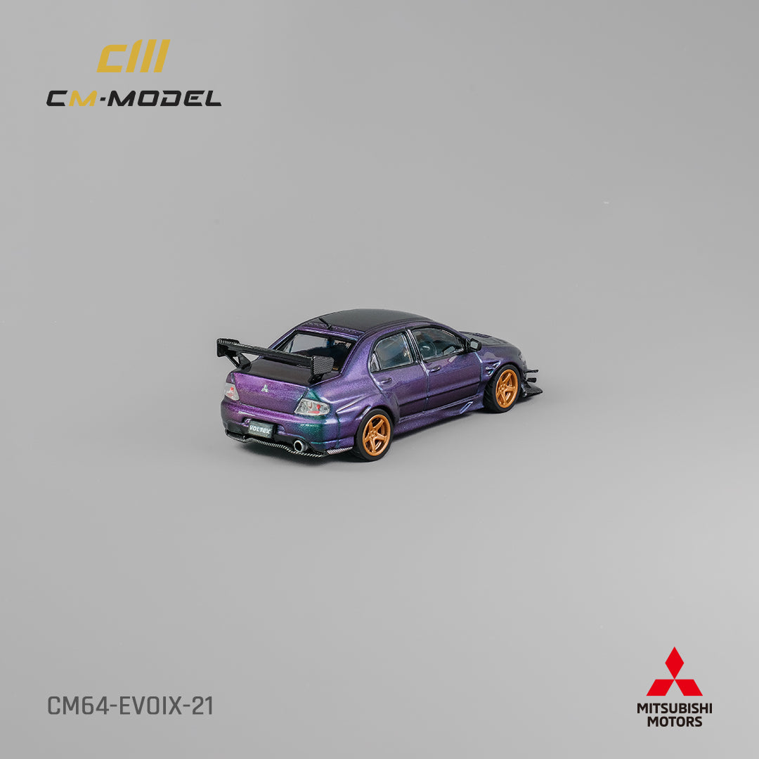 1:64 Mitsubishi Lancer Evolution IX (9) Widebody -- Purple Chameleon