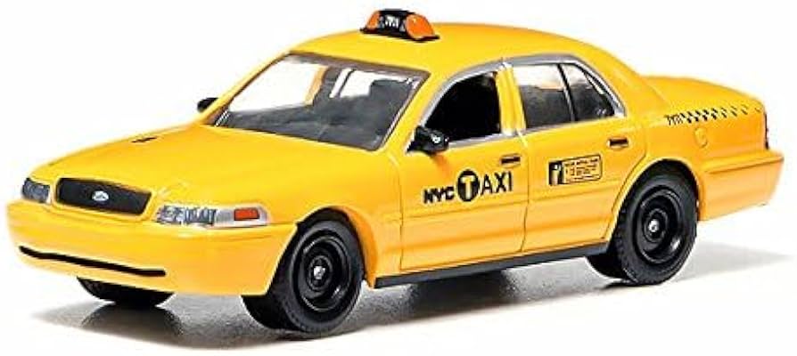 1:64 2011 Ford Crown Victoria -- Yellow NYC Taxi Cab -- Greenlight