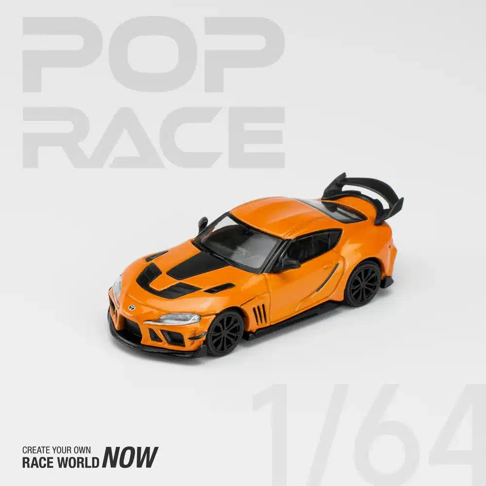 1:64 Toyota Supra GR A90 DarwinPRO 66G NWB -- Orange -- Pop Race