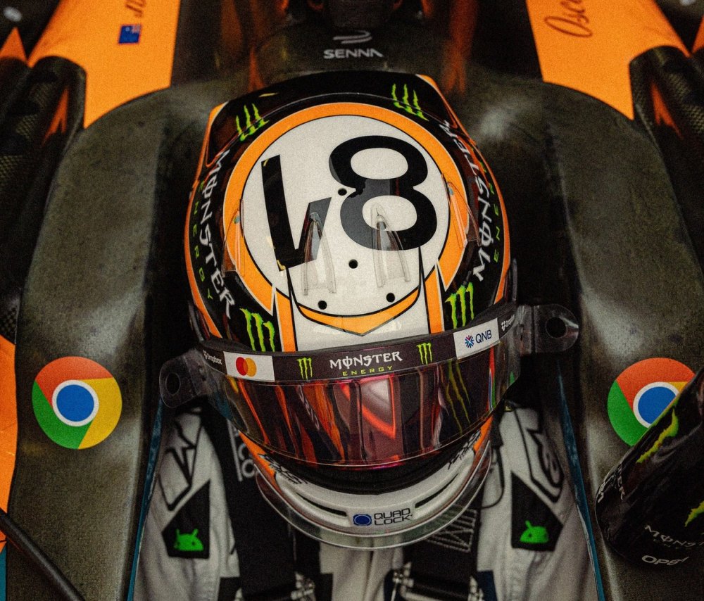 (Pre-Order) 1:5 Helmet -- Oscar Piastri - 2025 Monaco GP -- McLaren