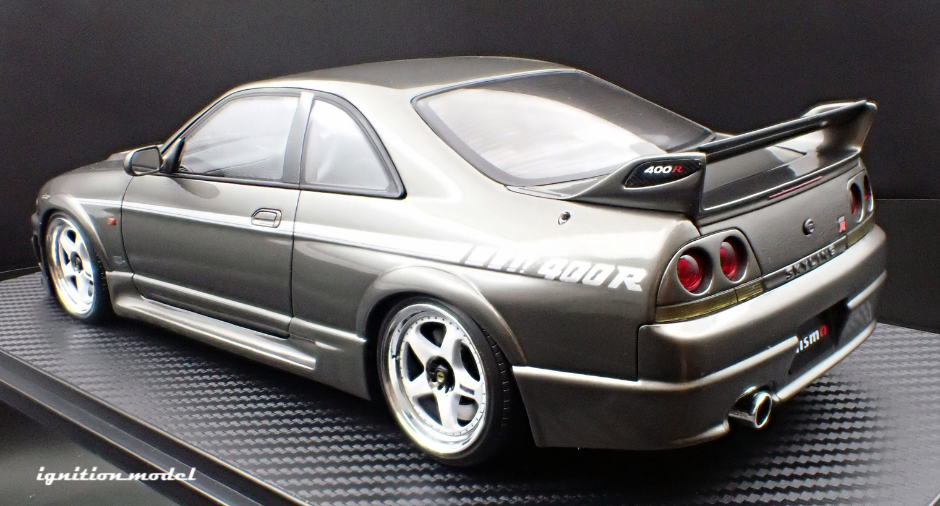 1:18 NISMO 400R - Nissan Skyline R33 GTR -- Dark Grey Metallic -- Igni