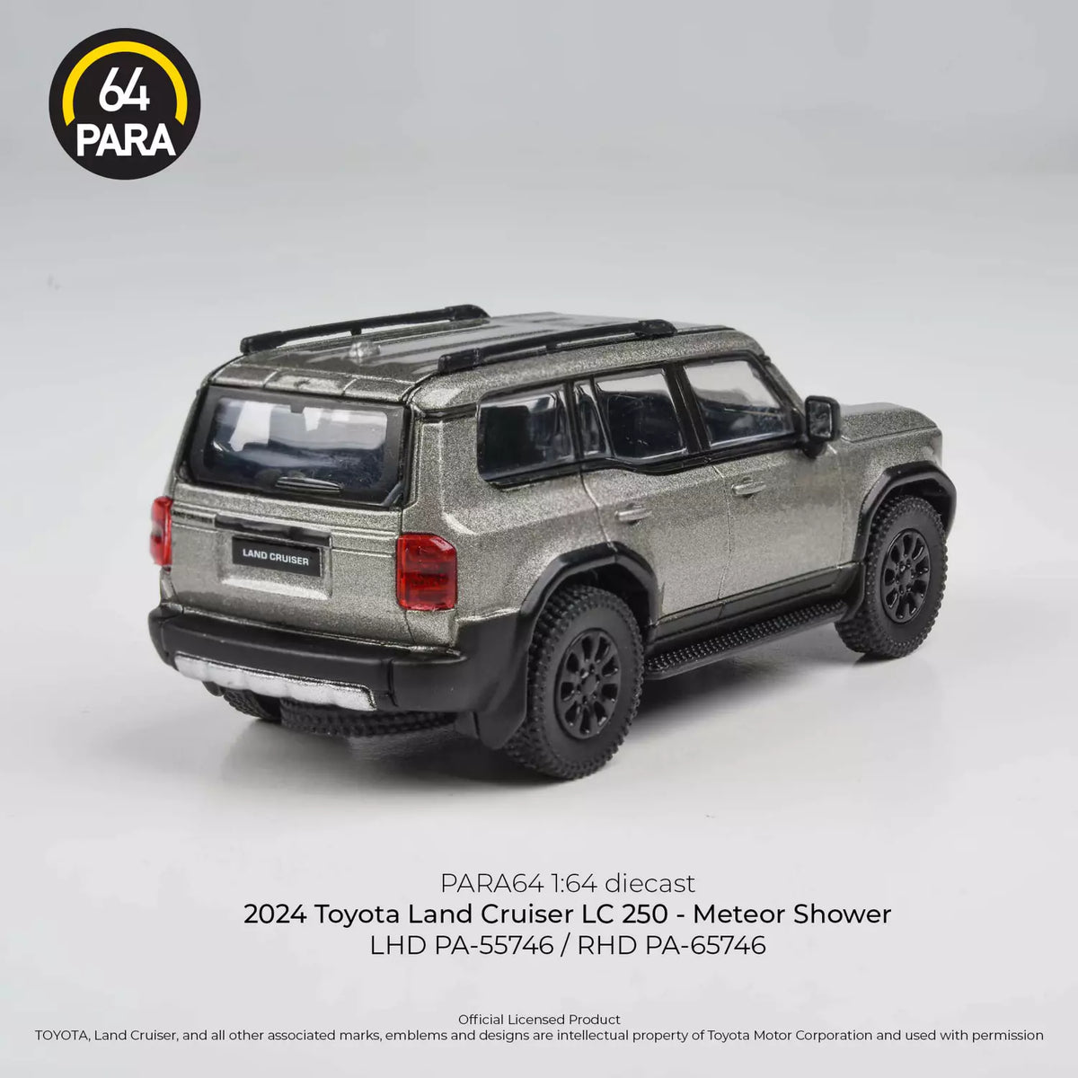 1:64 2024 Toyota Land Cruiser LC 250 Prado -- Meteor Shower Grey -- PA
