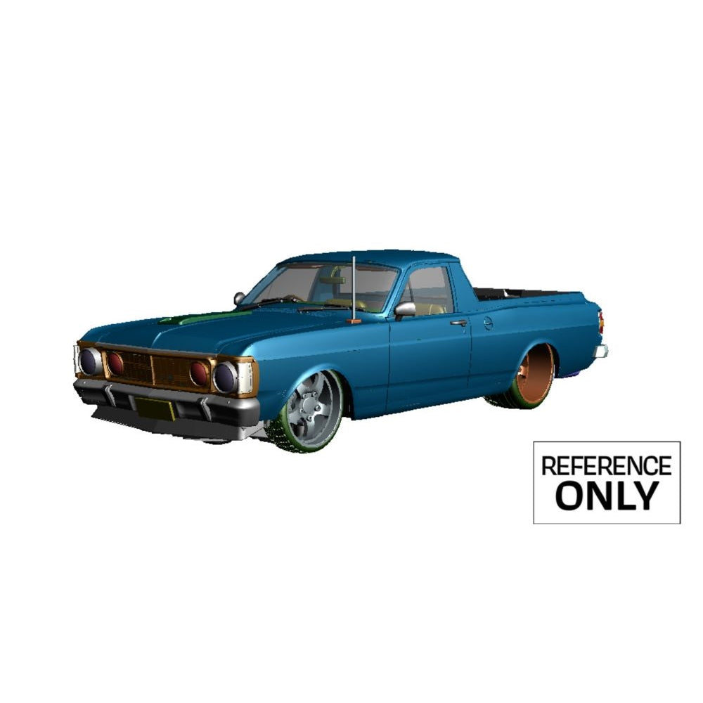 (Pre-Order) 1:24 Ford XW Falcon Ute Custom -- Yellow -- DDA Collectibl