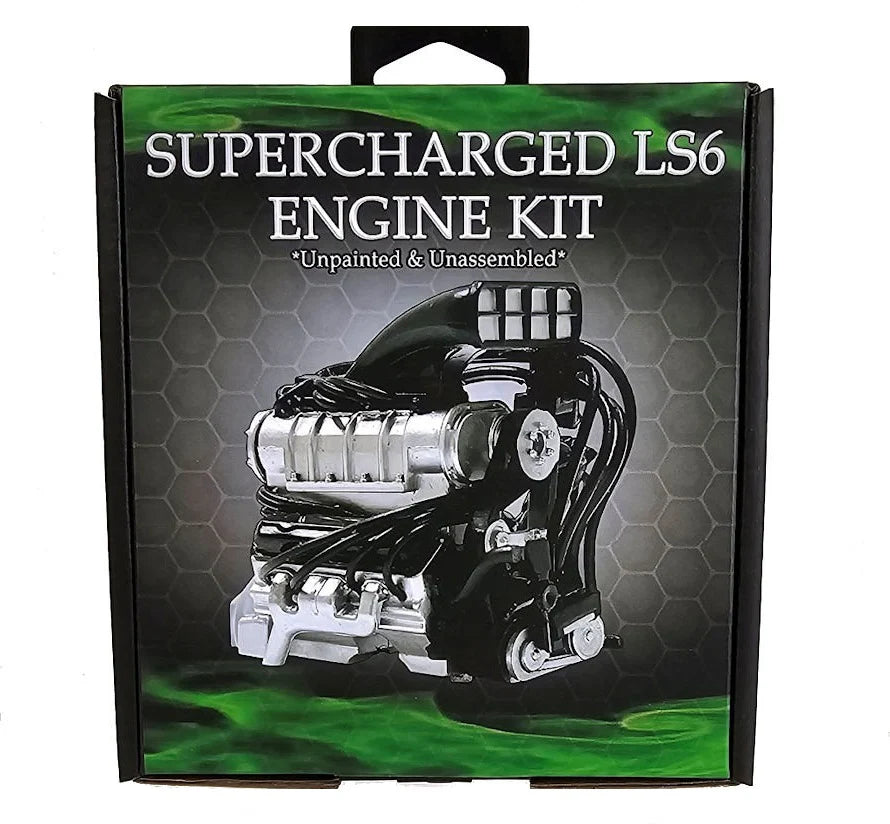 1:24 Supercharged LS6 V8 Engine + Accessories -- PLASTIC KIT -- DDA Co