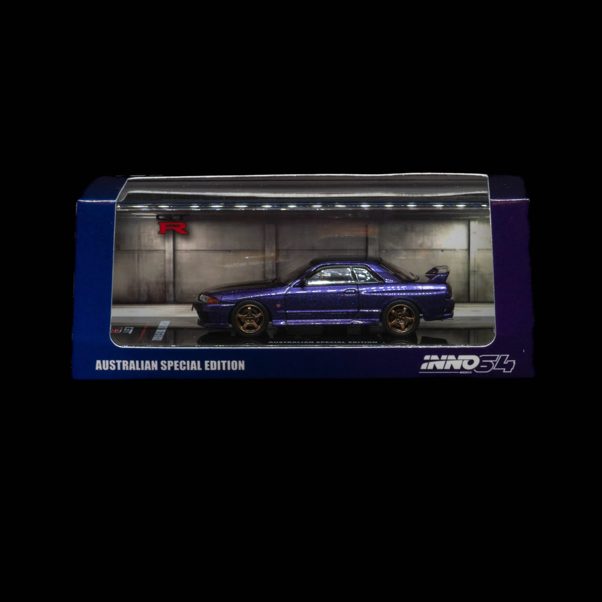 1:64 Nissan Skyline GT-R (R32) -- Chameleon Purple -- INNO64 Australia