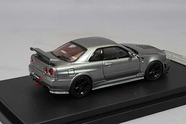 1:64 Nissan GT-R (R34) Nismo CRS -- Gunmetal Grey -- Motorhelix