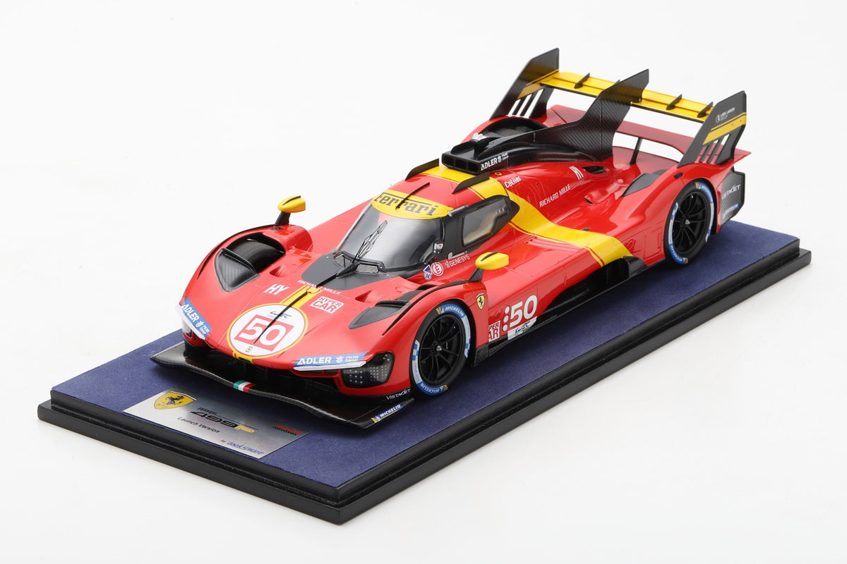 1:18 Ferrari 499P -- #50 Red/Yellow - Launch Version -- Looksmart