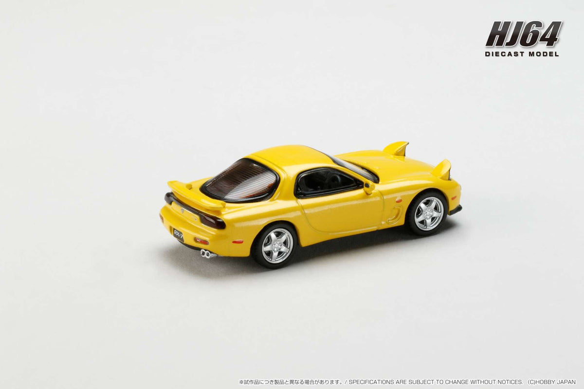 1:64 Mazda Efini RX-7 (FD3S) Type RS -- Competition Yellow Mica -- Hob