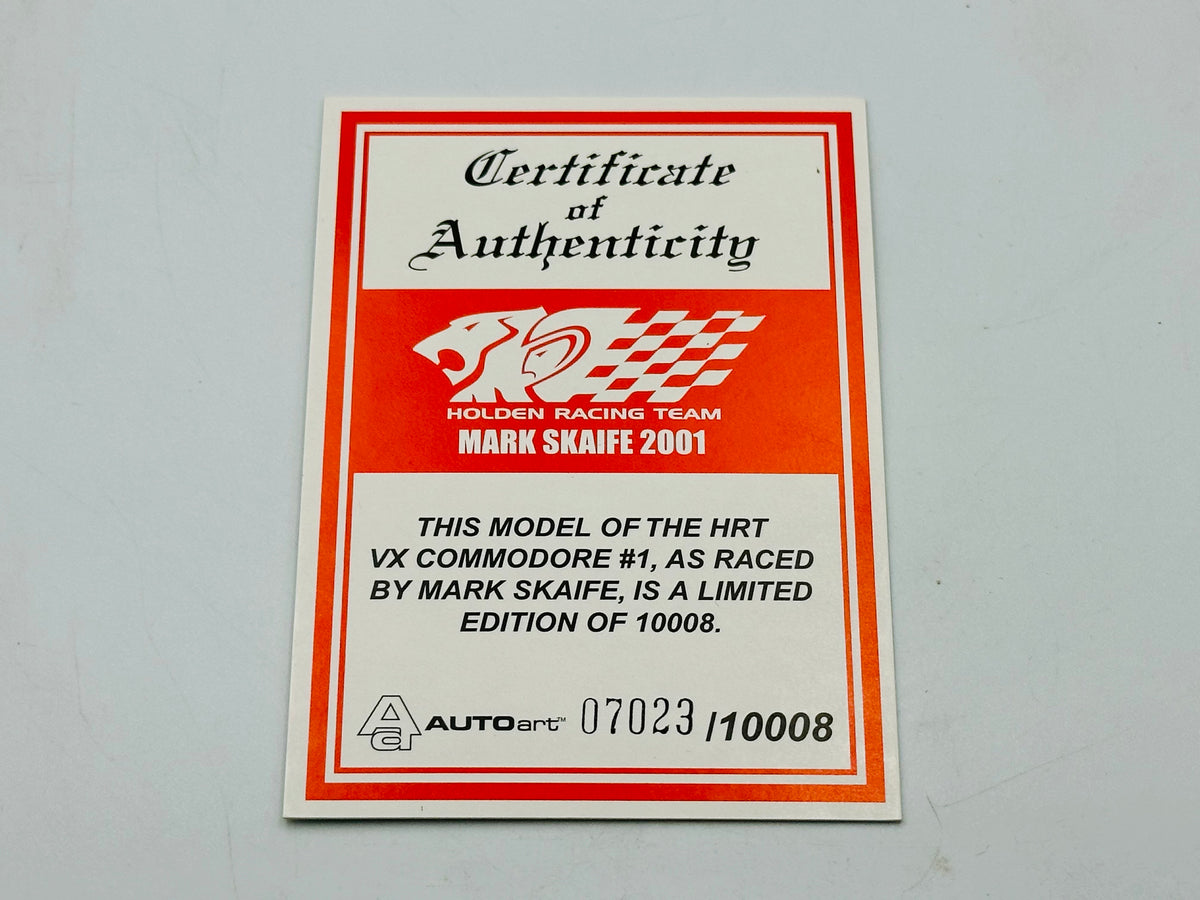 1:43 2001 Mark Skaife -- #1 Holden VX Commodore -- Biante/AUTOart