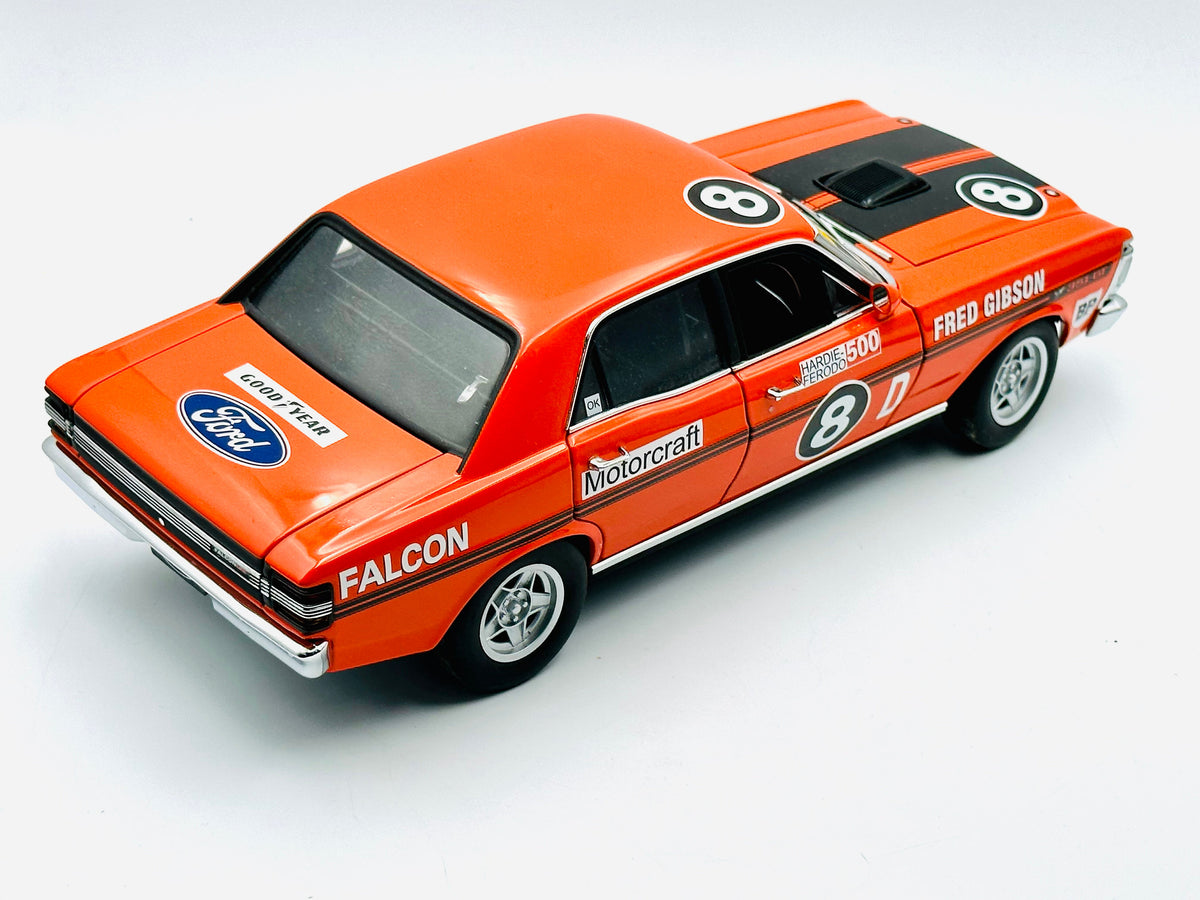 1:18 1972 Bathurst Fred Gibson -- #8D Ford XY Falcon GTHO Phase 3 -- B