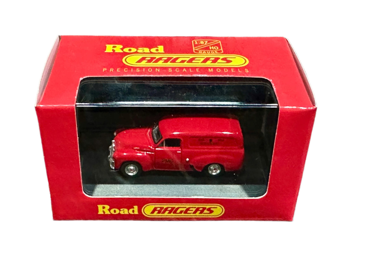 1:87 (HO) 1953 Holden FJ Panel Van -- Red Royal Mail PMG -- Cooee Clas