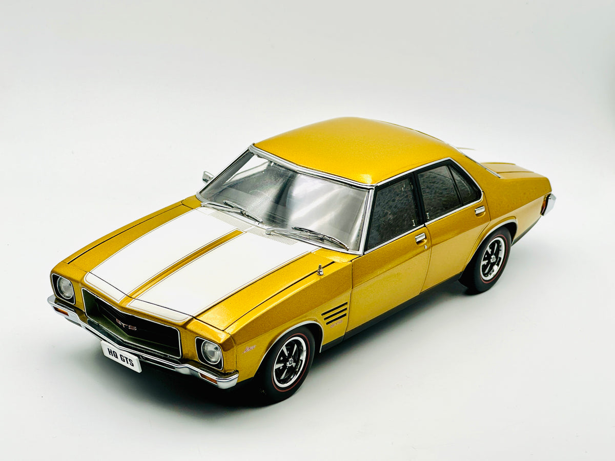 1:18 Holden HQ Monaro GTS Sedan -- Sunburst Metallic w/White Stripes