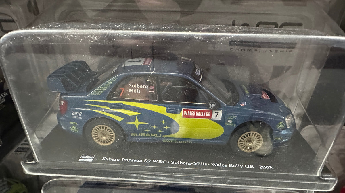 1:24 2003 Rally Wales Winner -- Solberg/Mills -- #7 Subaru Impreza S9